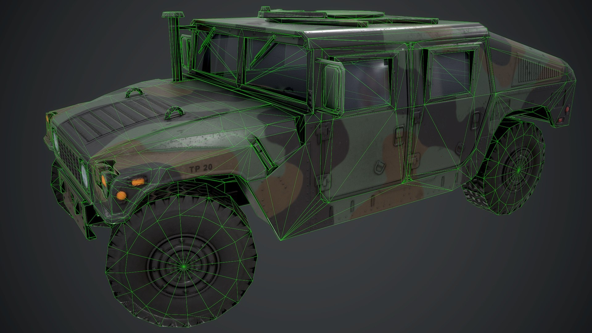 3D Car Military Model - TurboSquid 1421487