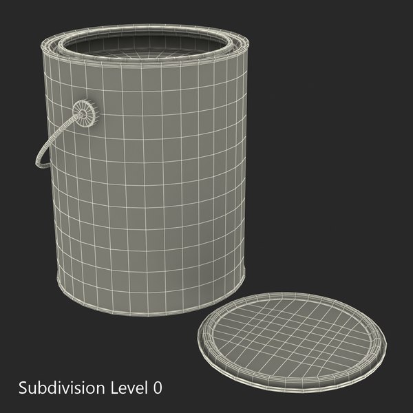オープンペイント缶3Dモデル3Dモデル - TurboSquid 910150