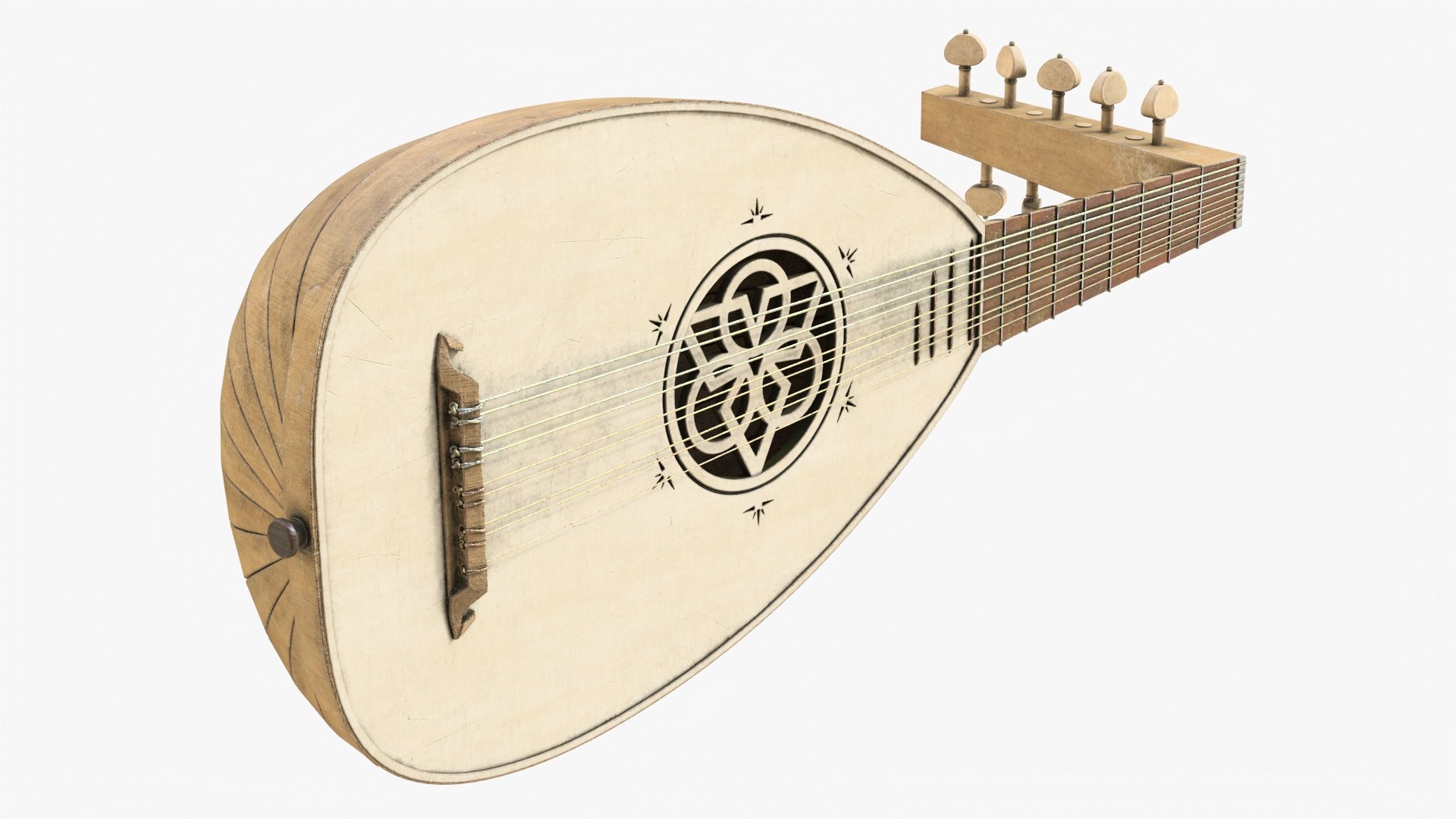 3D Lute 01 C Model - TurboSquid 2219606