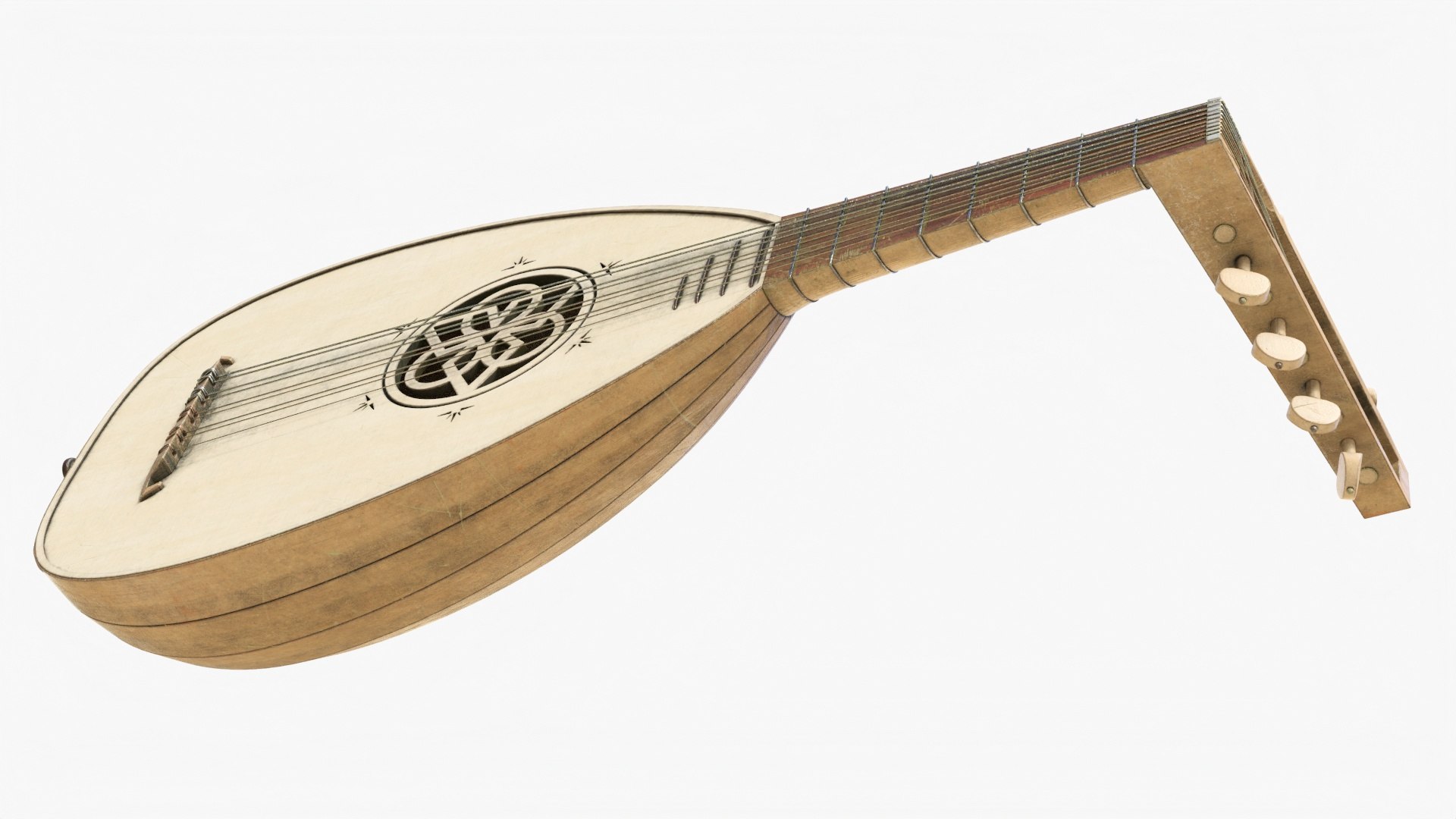 3D Lute 01 C Model - TurboSquid 2219606