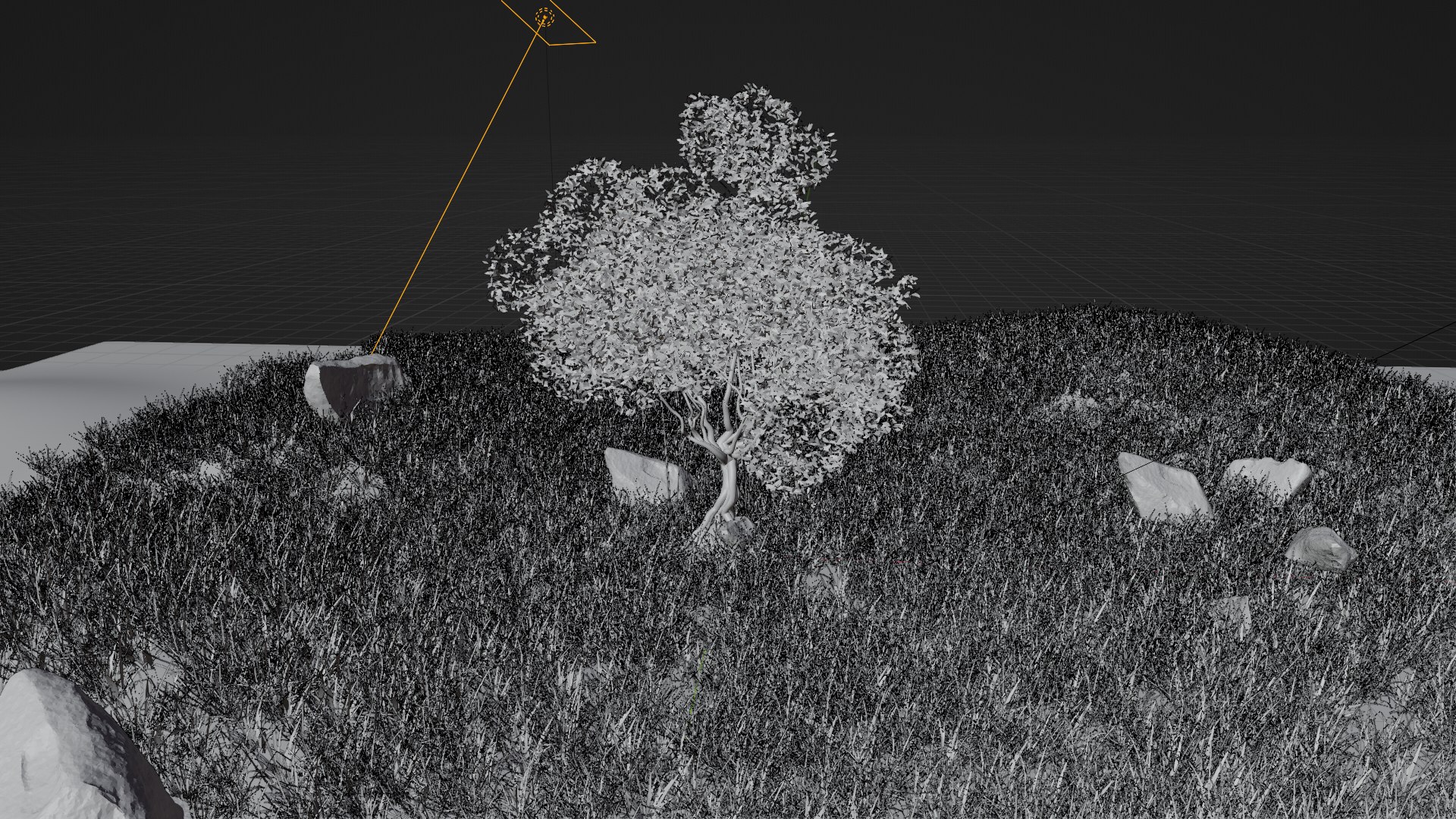 3D Model Colorful Single Tree Pink Landscape 3D Model - TurboSquid 2296257