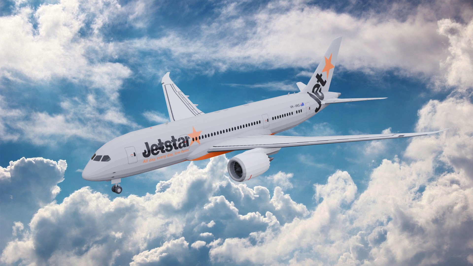 3D Low Poly Jetstar Plane 787 Model - TurboSquid 2226007
