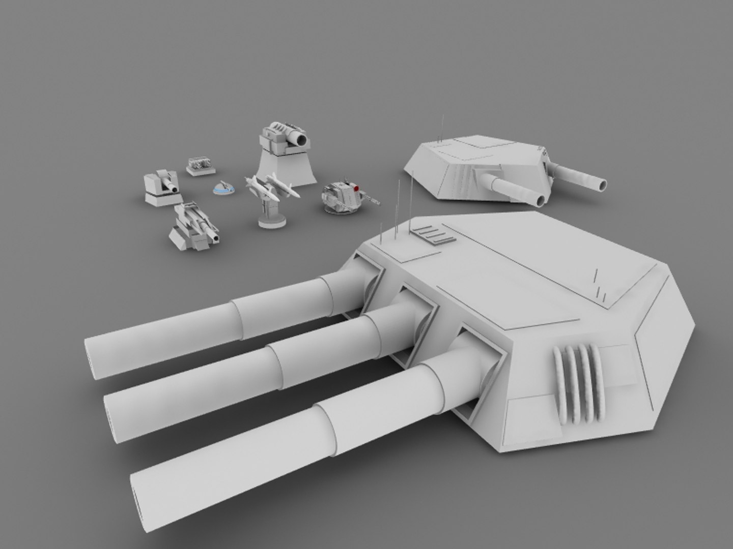 Max Sci Fi Turrets