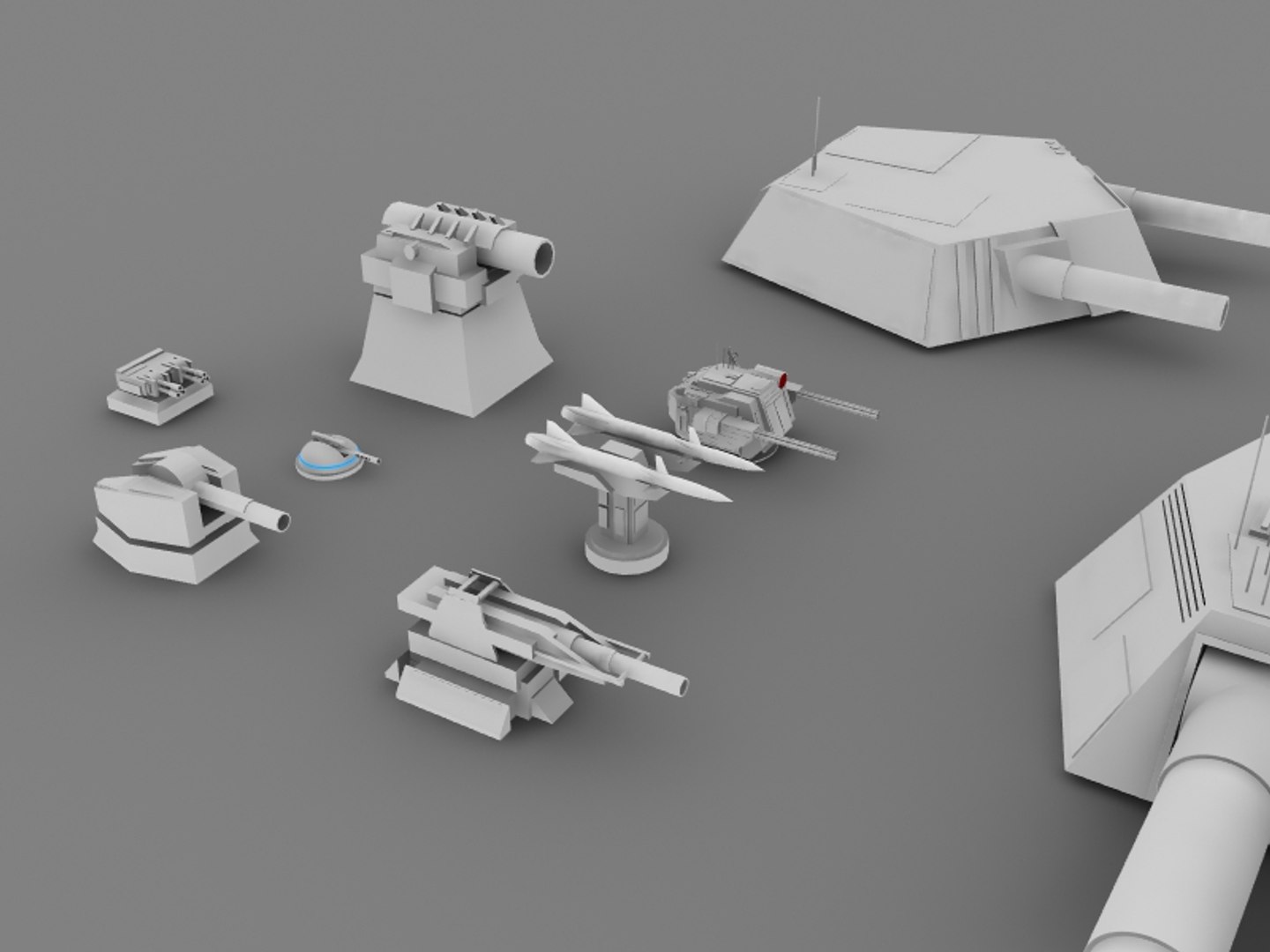 Max Sci Fi Turrets