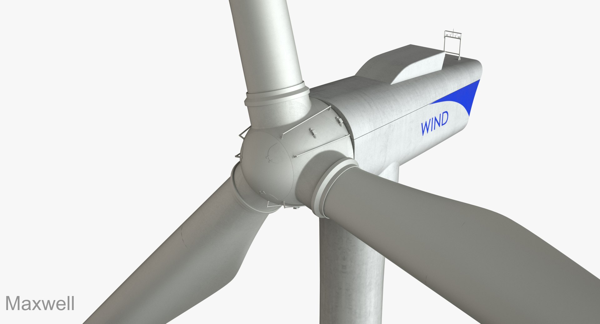 Photoreal Wind Turbine 3d Model