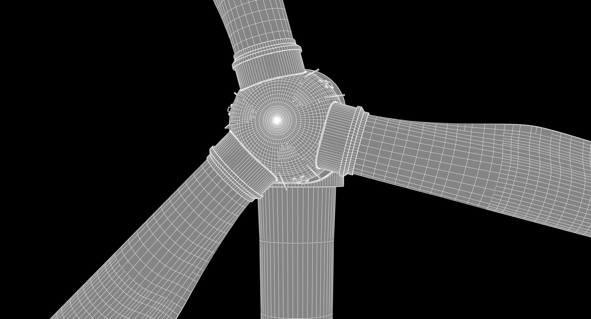 Photoreal Wind Turbine 3d Model