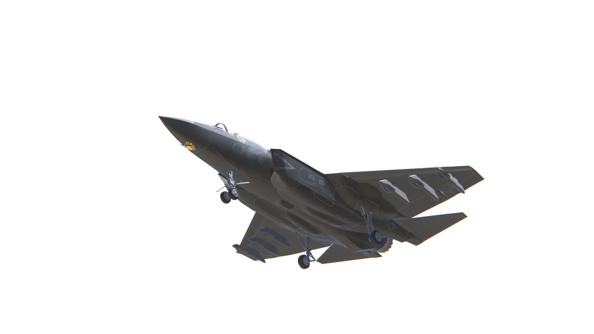 3D F-35 Lightning Jet Fighter Aircraft Low-poly Model - TurboSquid 1800252