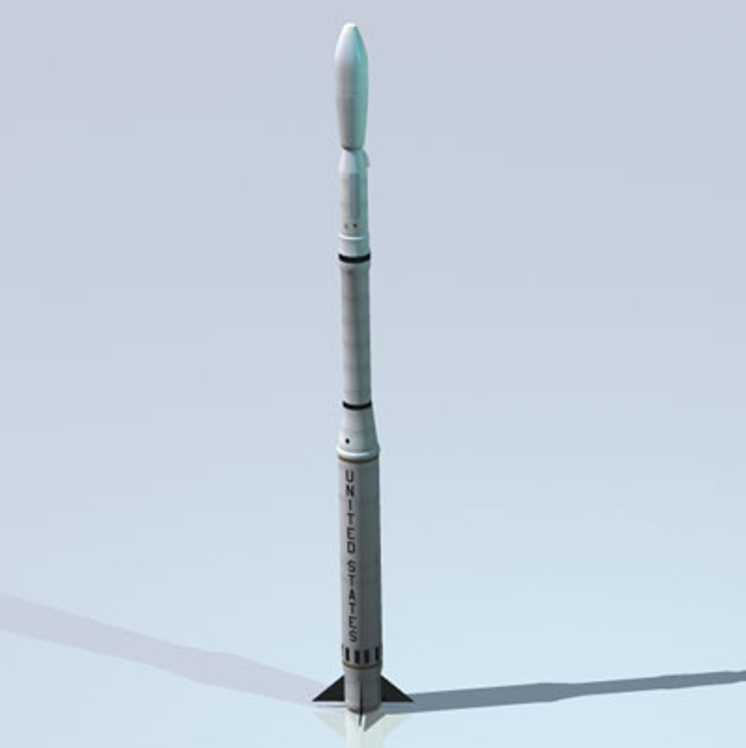 3d Model Nasa Scout Rocket
