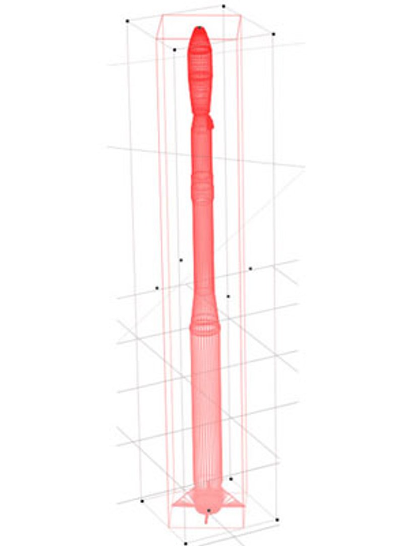3d Model Nasa Scout Rocket