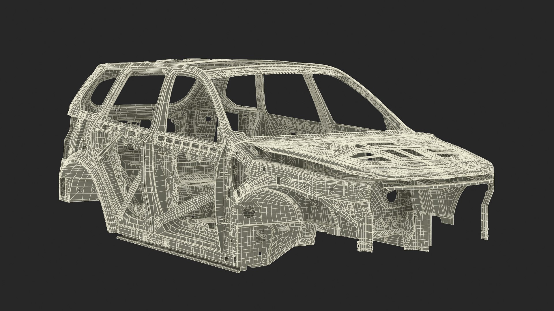 SUV Car Chassis Structure Model - TurboSquid 2384066