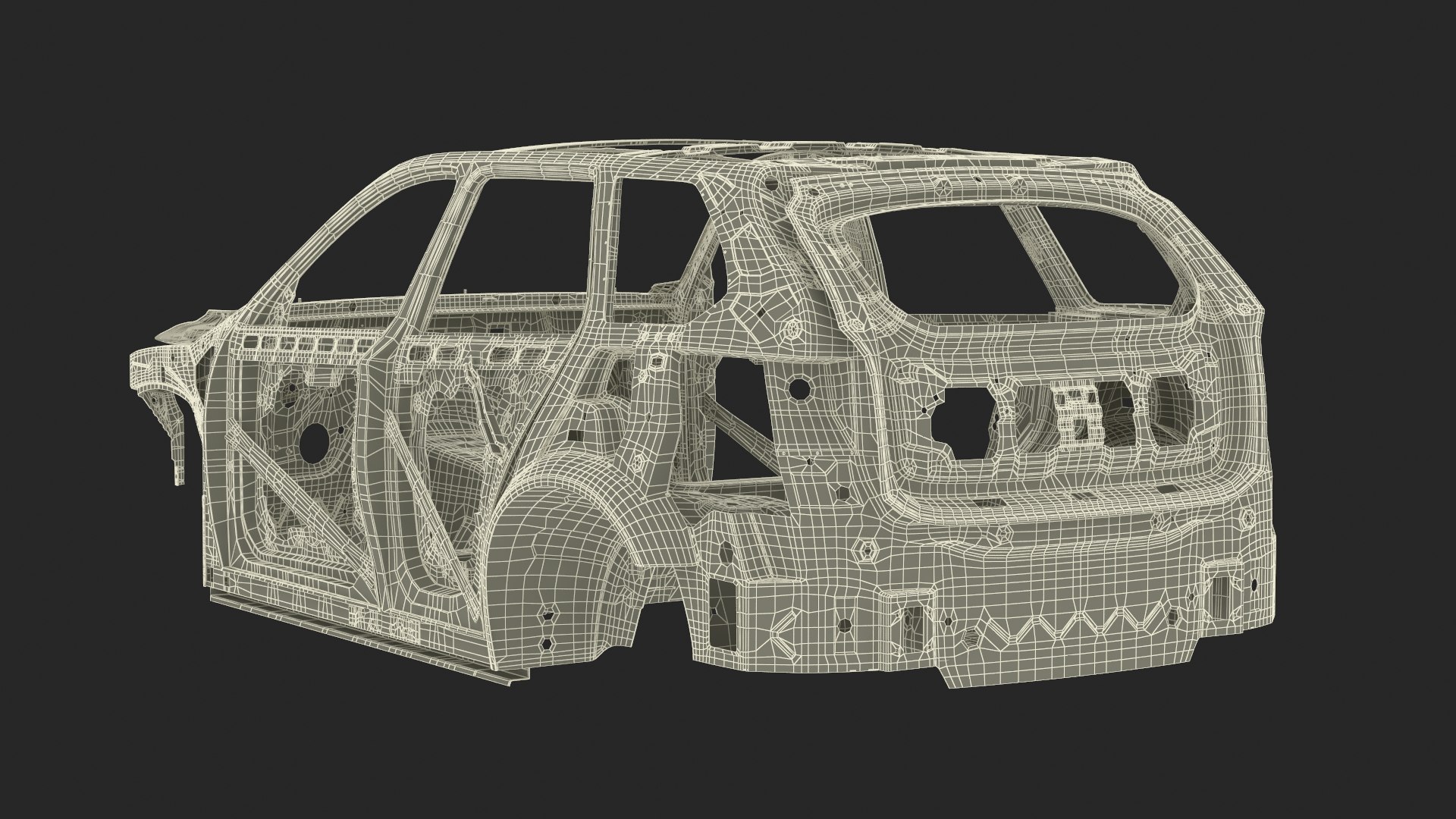 SUV Car Chassis Structure Model - TurboSquid 2384066