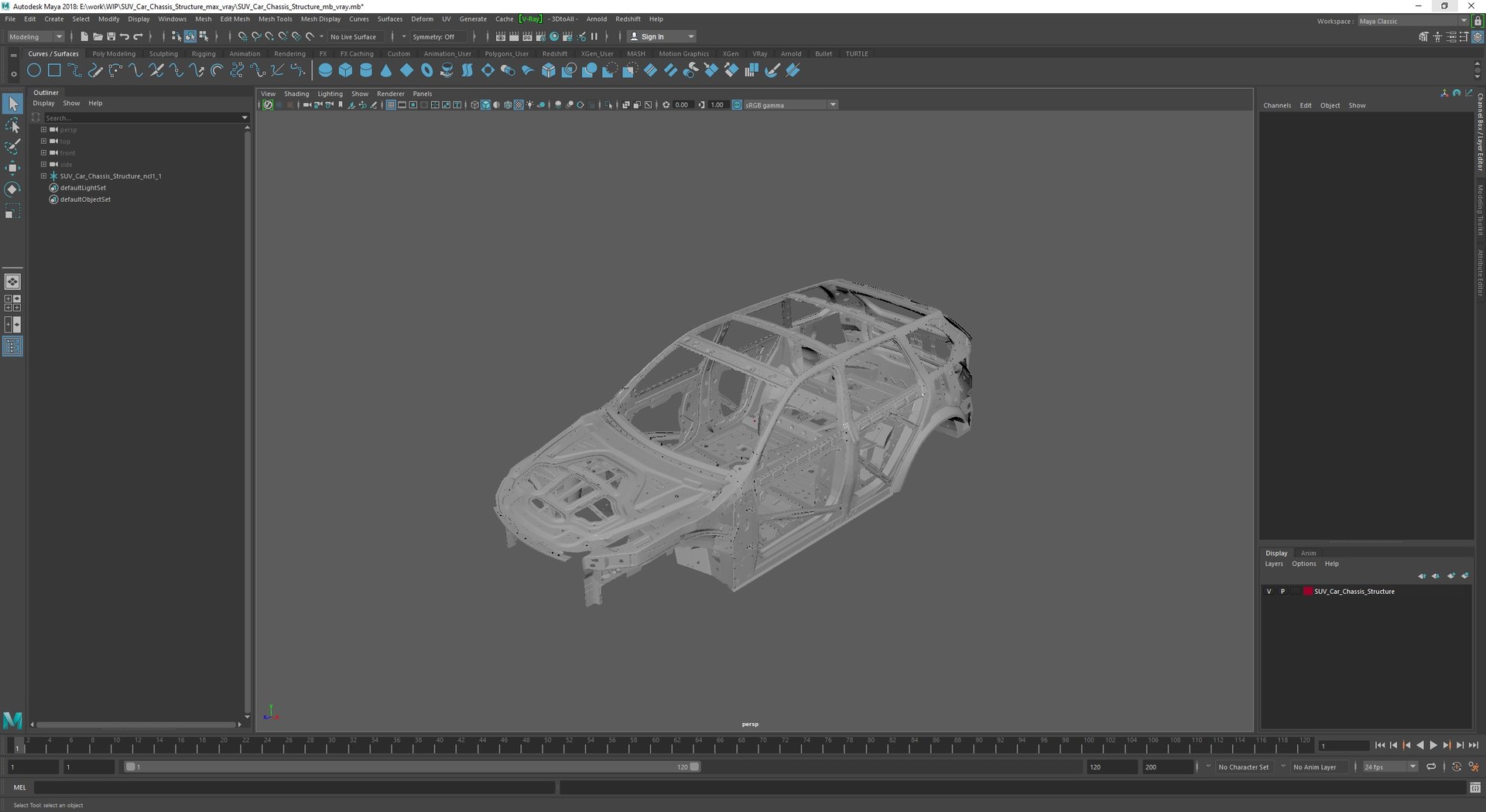 SUV Car Chassis Structure Model - TurboSquid 2384066