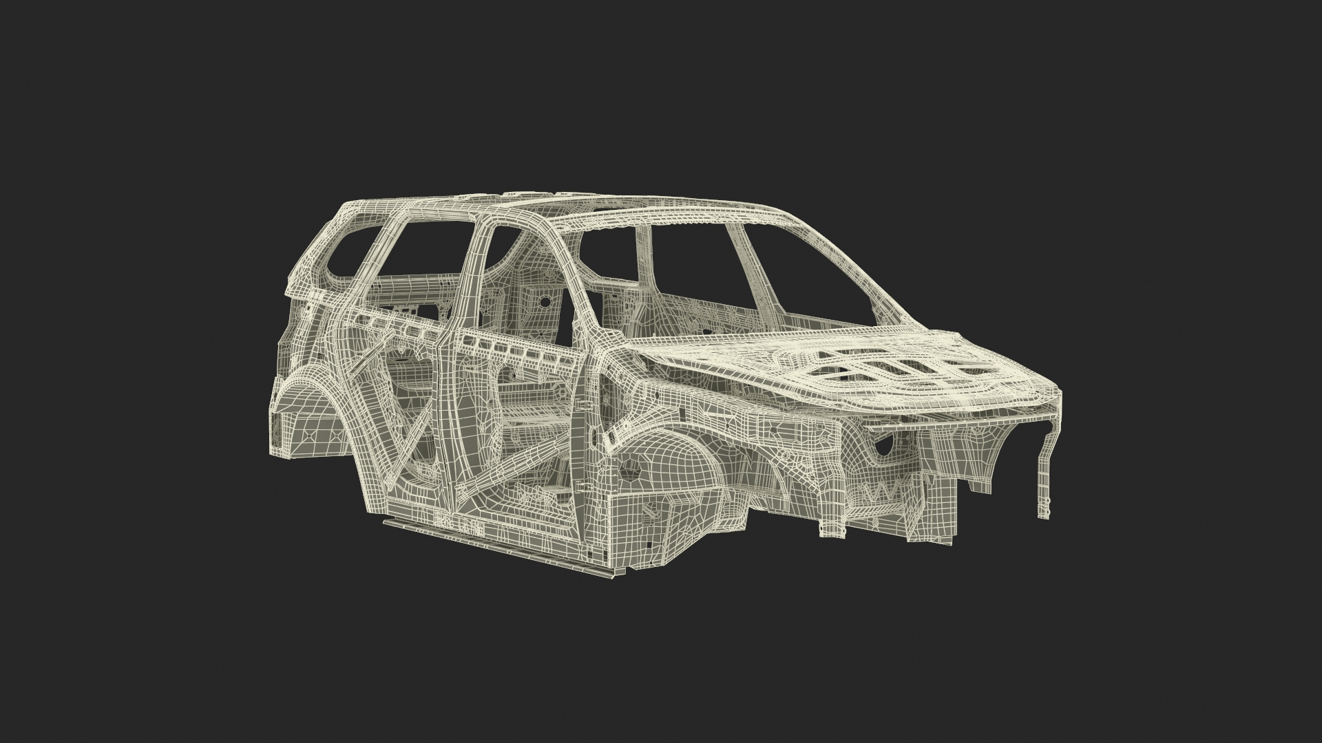 SUV Car Chassis Structure Model - TurboSquid 2384066