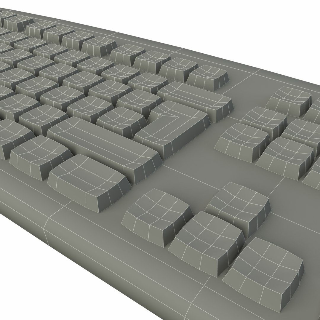 3d Model Computer Keyboard