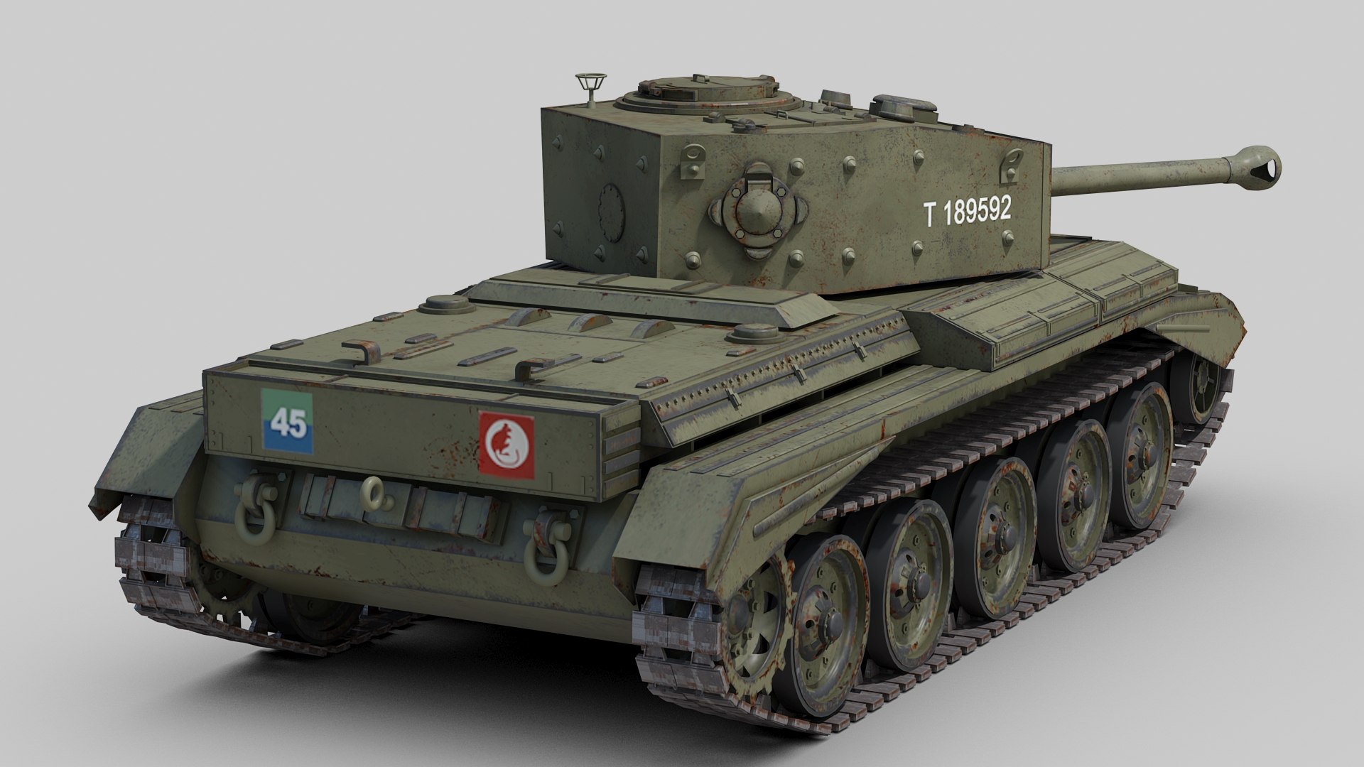 3d British Cromwell Tank