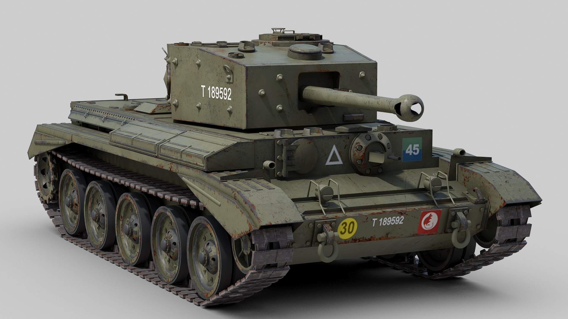 3d British Cromwell Tank