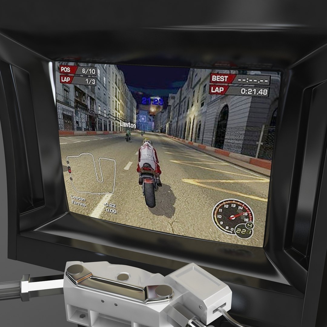 3d model racing simulator superbike
