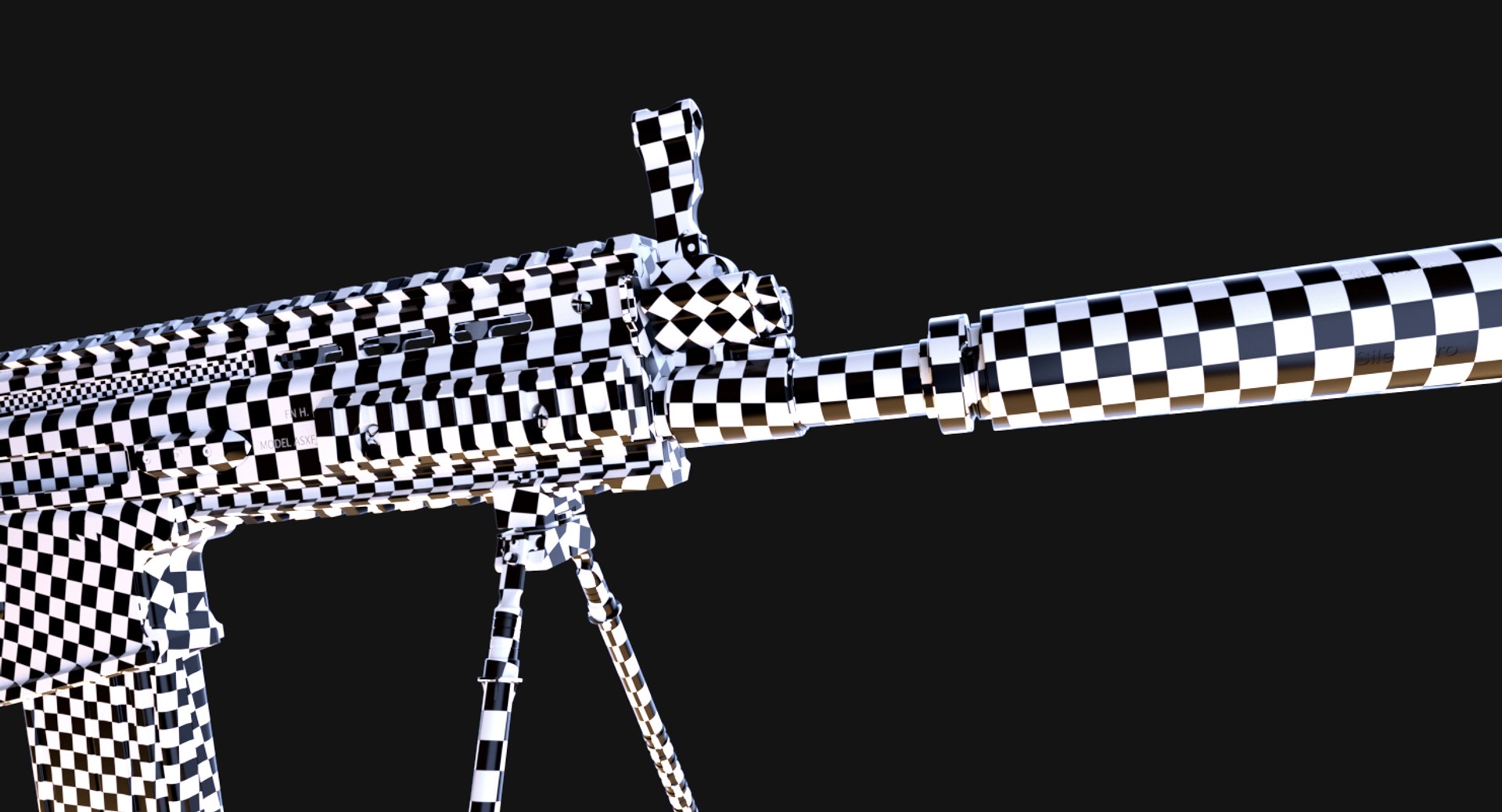 3D Assault Rifle Fn Model - TurboSquid 1434538