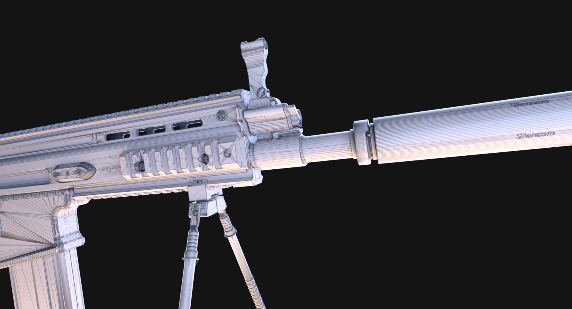 3D Assault Rifle Fn Model - TurboSquid 1434538
