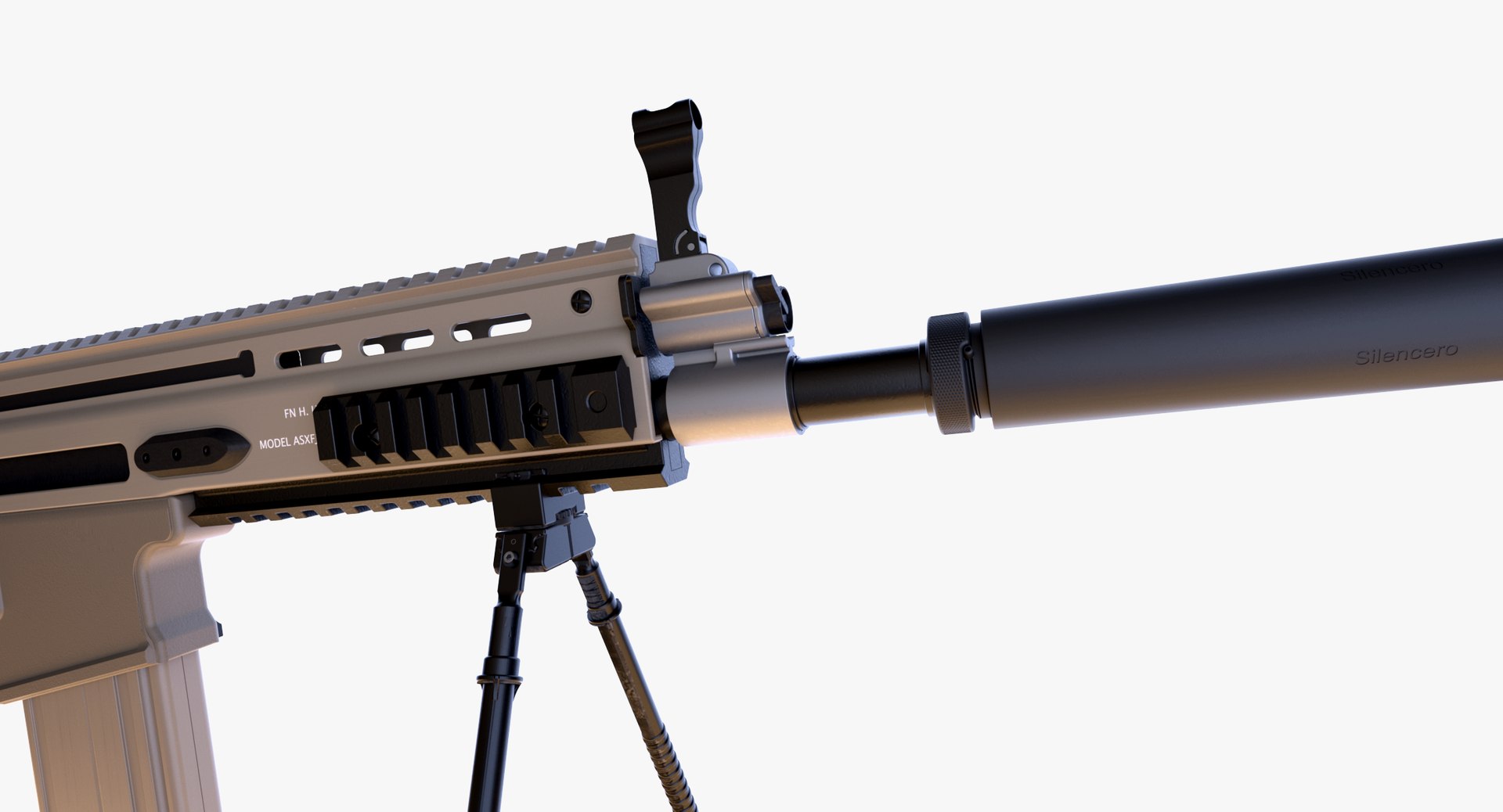 3D Assault Rifle Fn Model - TurboSquid 1434538