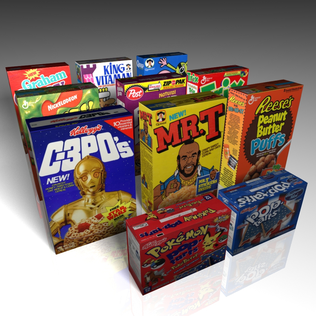 3d model cereals
