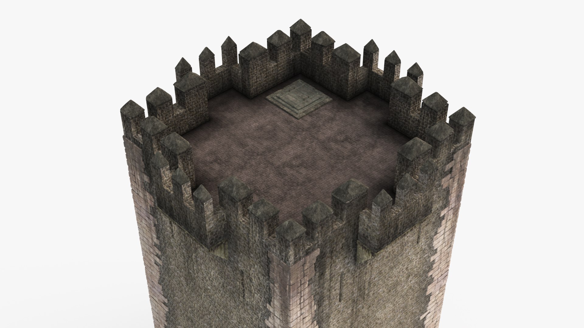 3D Model Medieval Tower - TurboSquid 2197662