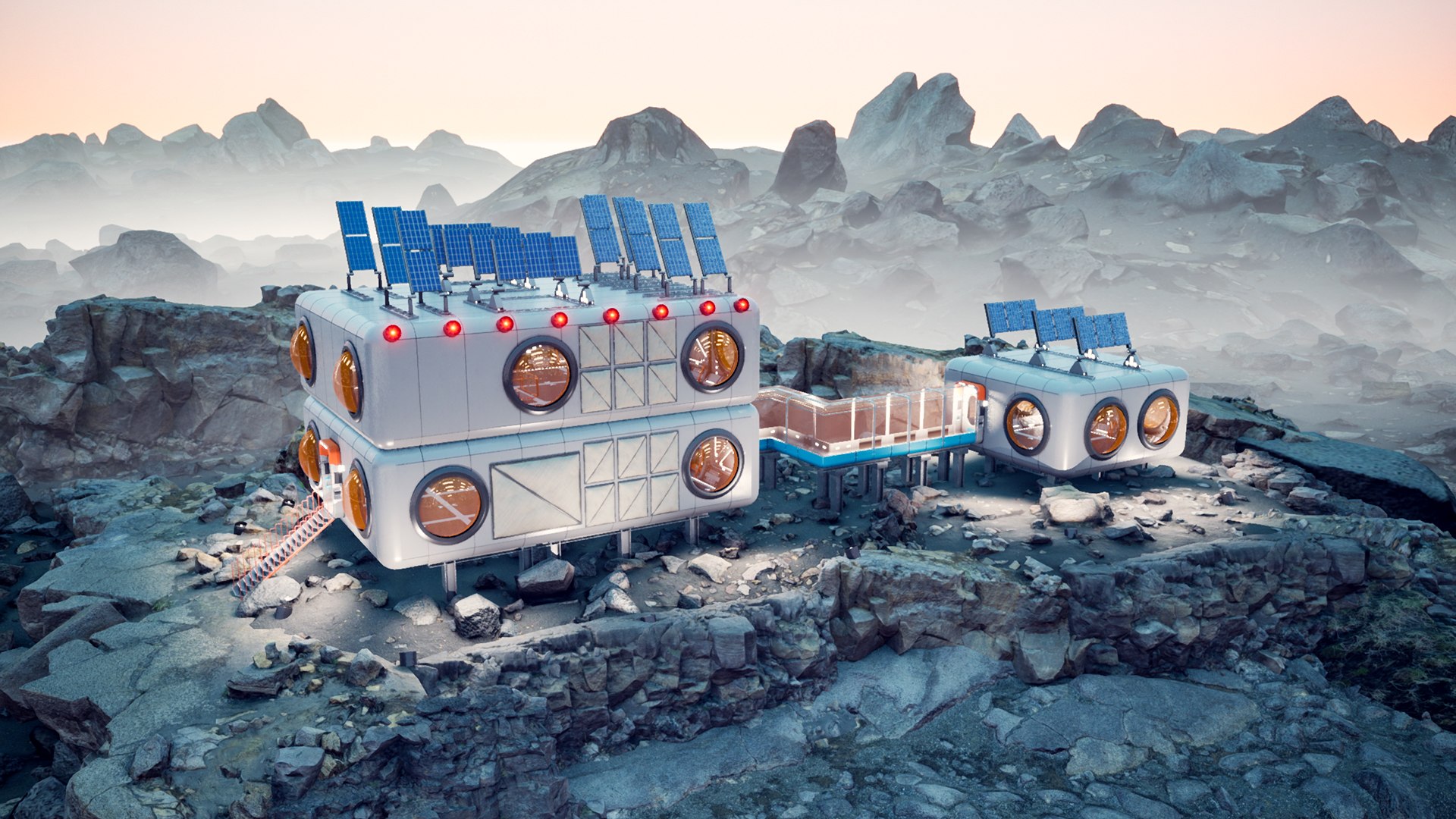 3D Modular Moon Station - TurboSquid 2137276
