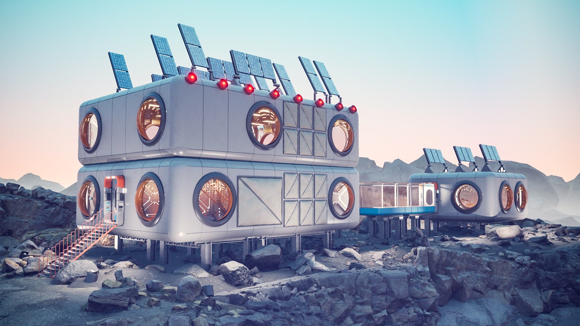 3D Modular Moon Station - TurboSquid 2137276