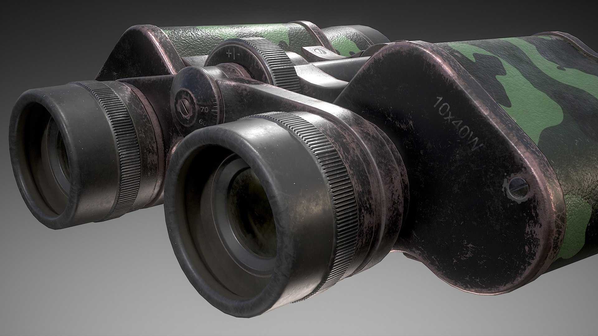 3D Camouflage Binoculars Model - TurboSquid 2229381