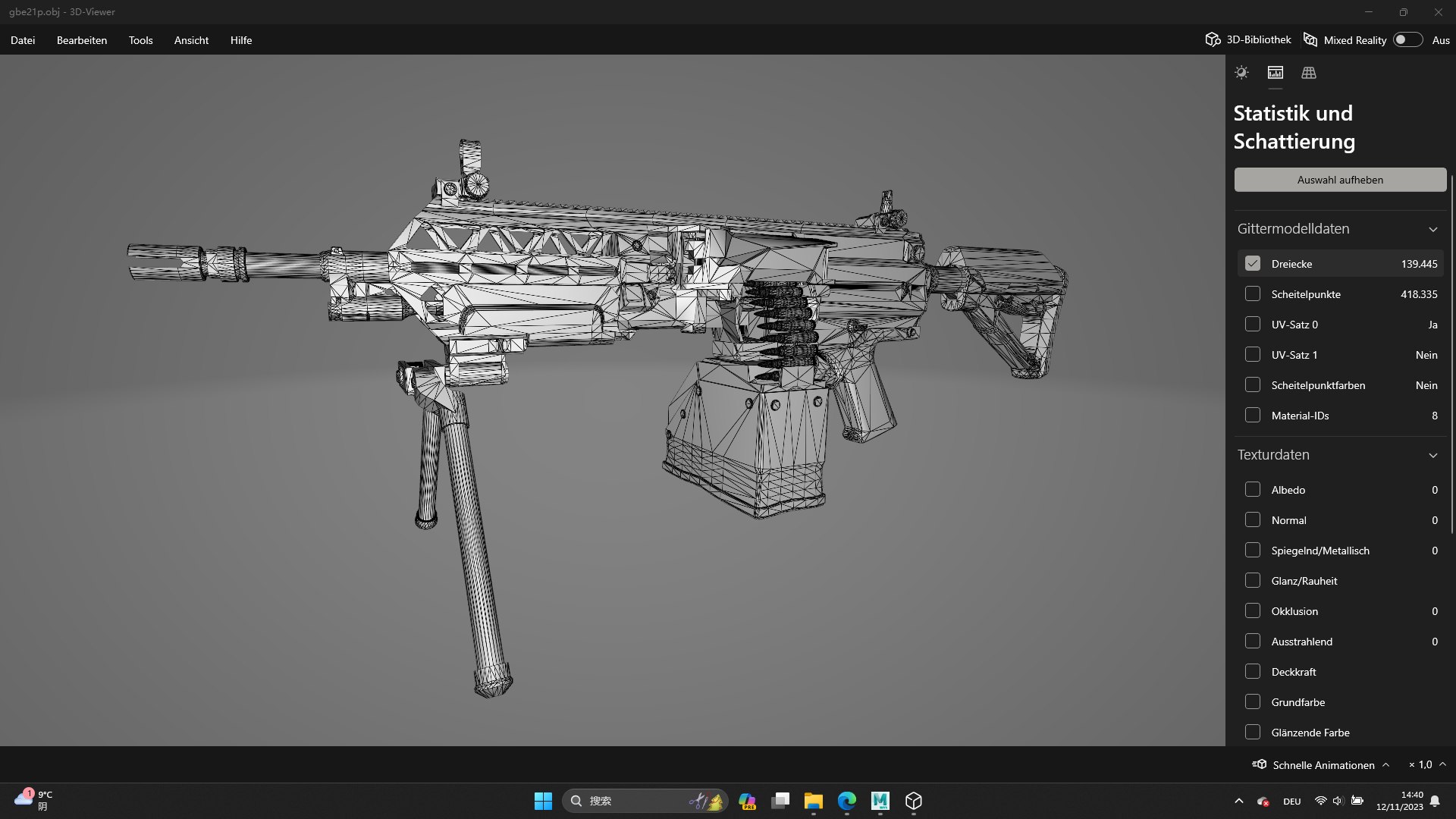 3D FN EVOLYS 556 Machine Gun Model - TurboSquid 2163690