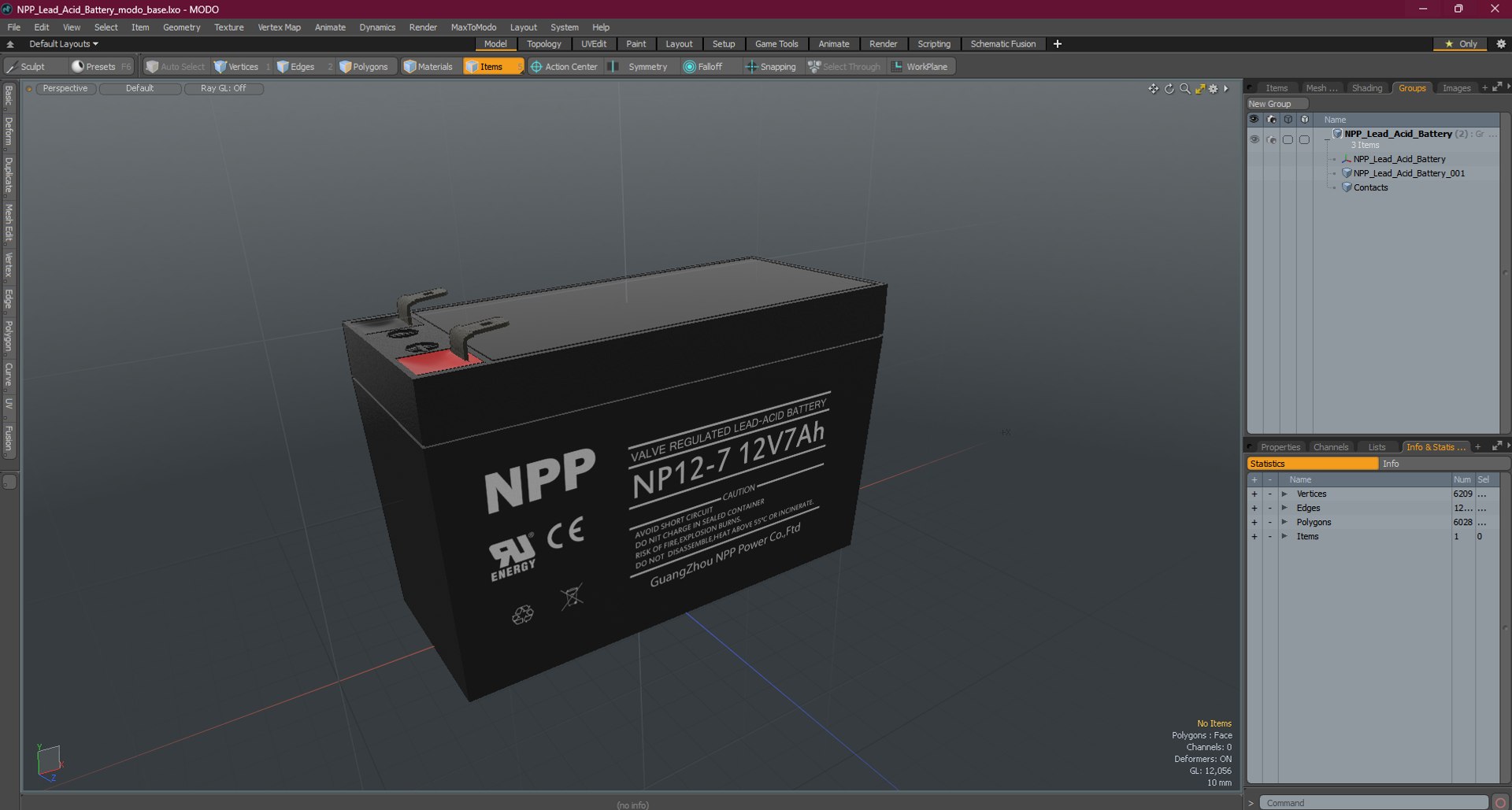 3D NPP Lead Acid Battery - TurboSquid 2238336