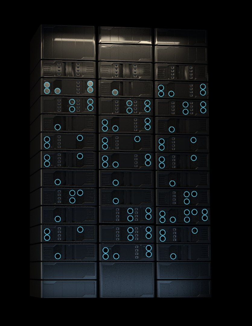 Server Rack Modelling Materials 3d Max