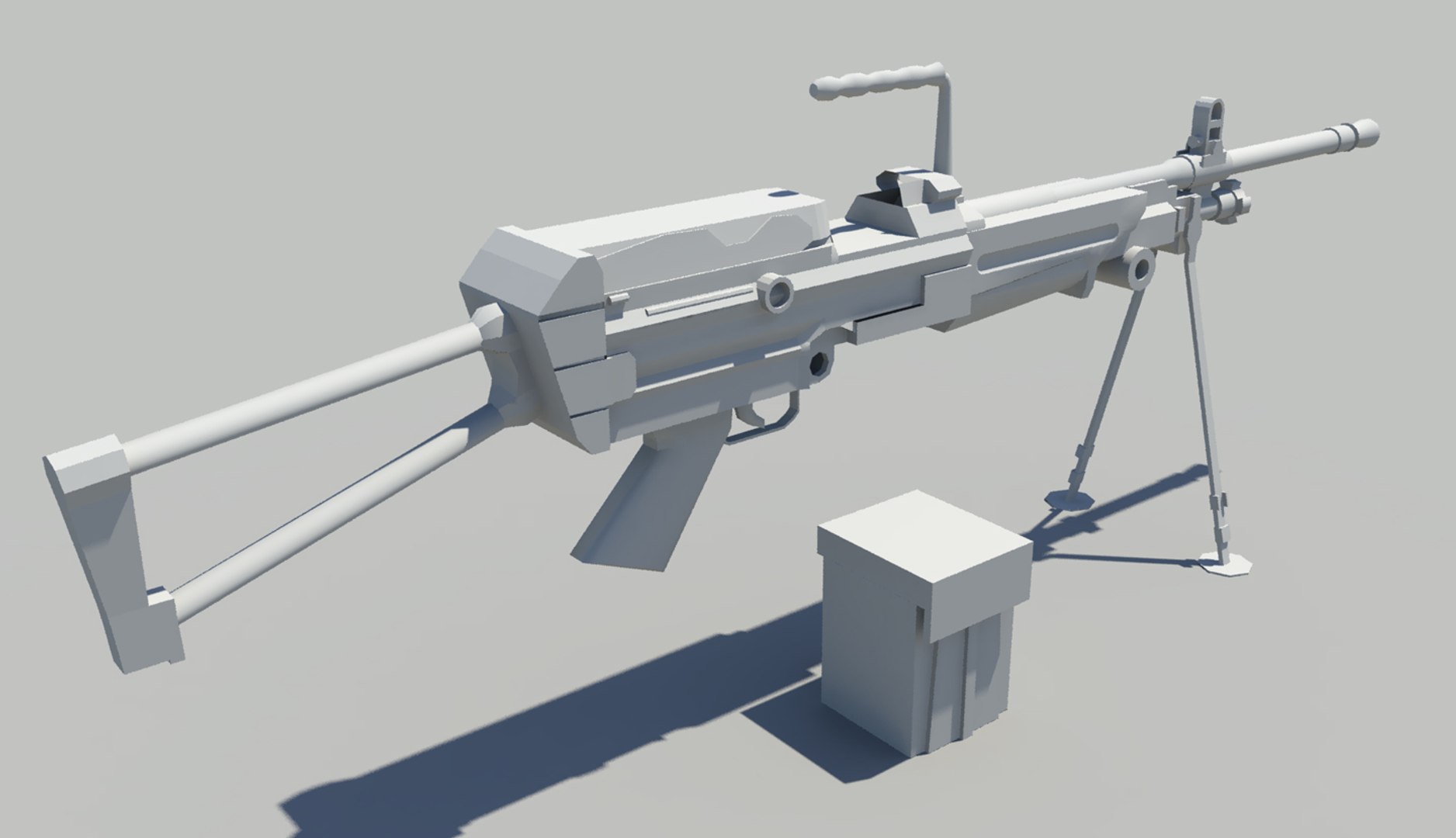 Pkm Machine Gun 3d Obj