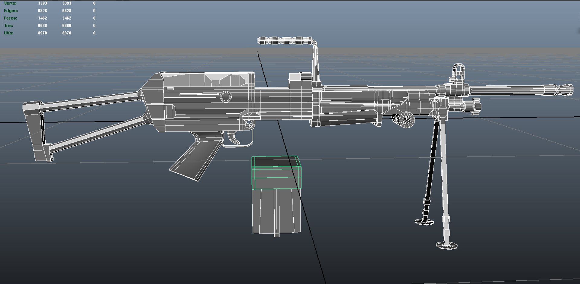 Pkm Machine Gun 3d Obj