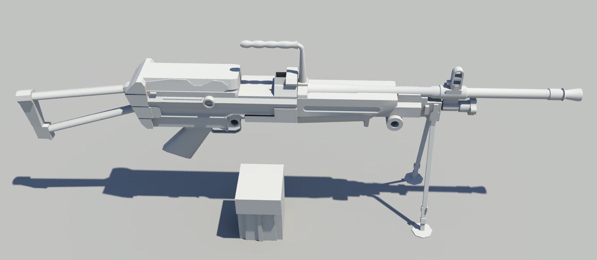 Pkm Machine Gun 3d Obj