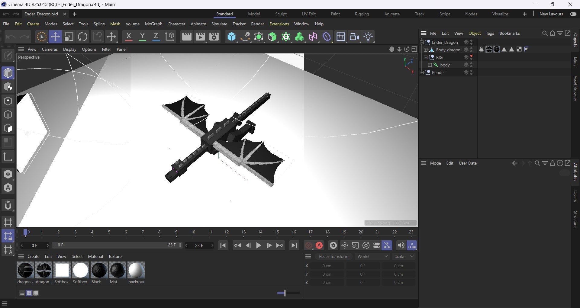 3D Model Ender Dragon Minecraft - TurboSquid 2364651