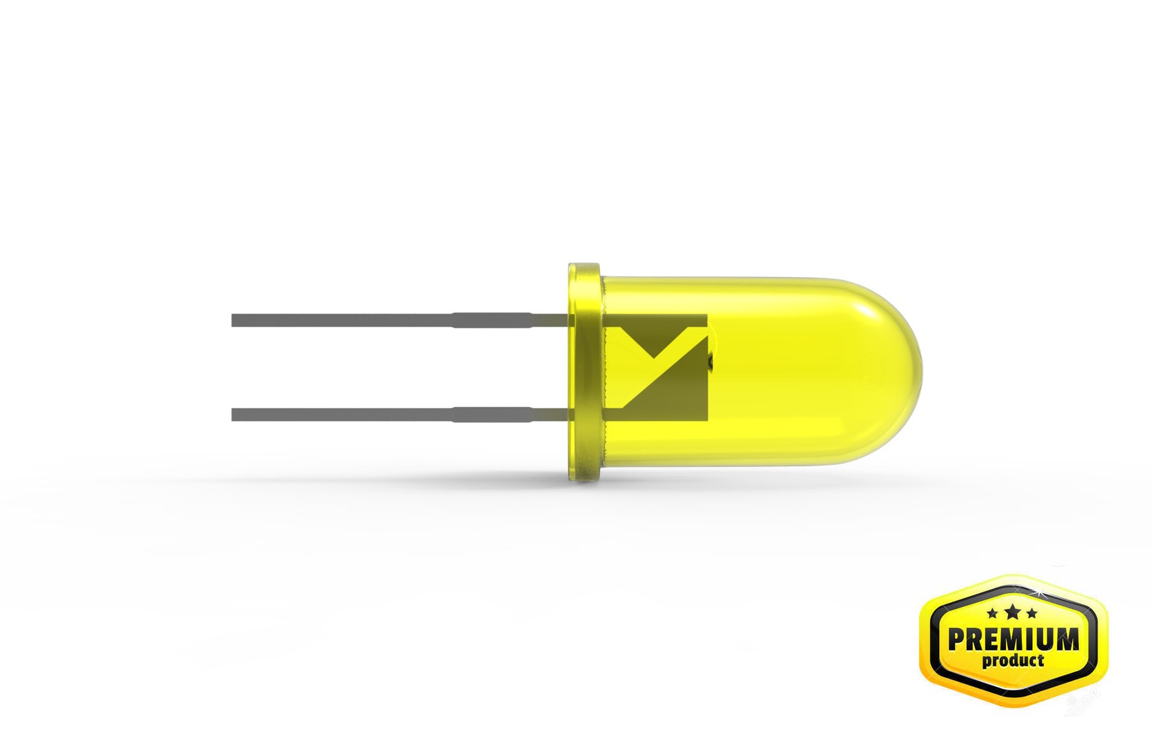 Yellow Led Lamp 3d Model