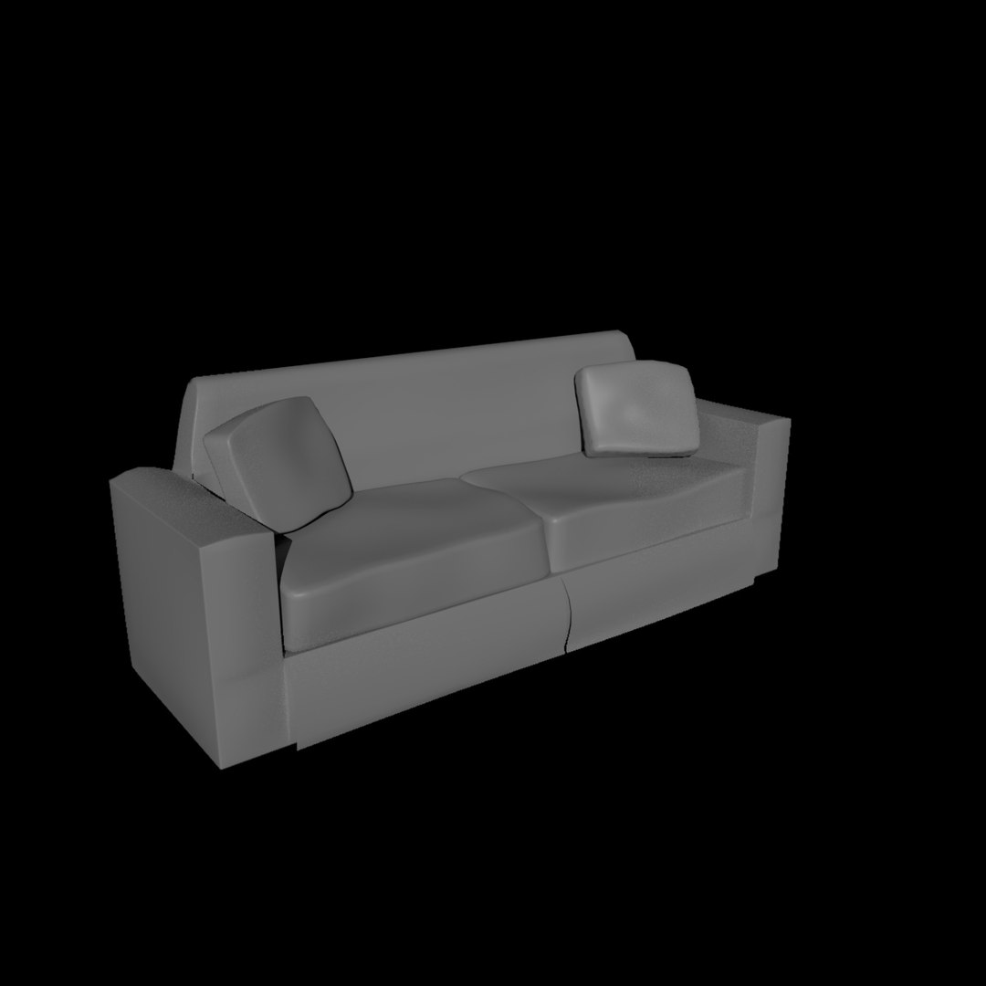 3d Model Basic Couch