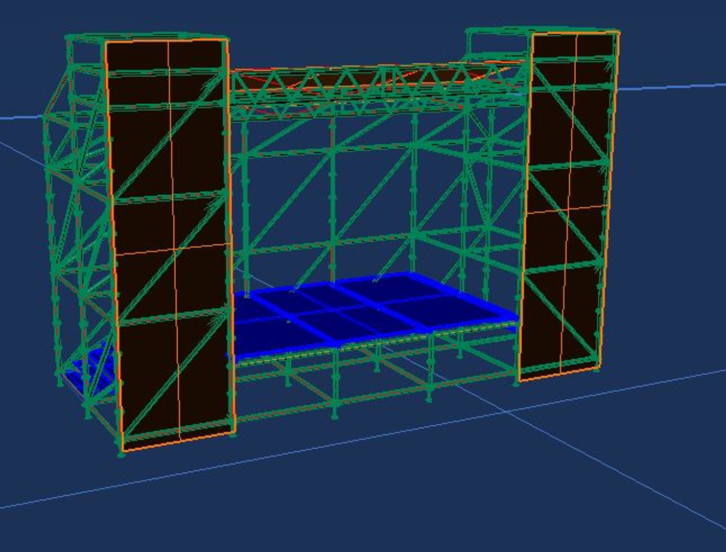 Scene Arena Concert 3d Model