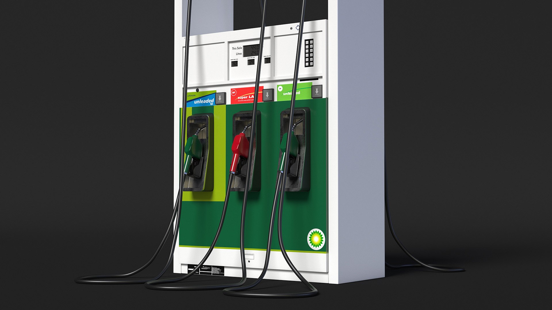 Gas Pump BP Model - TurboSquid 2277621