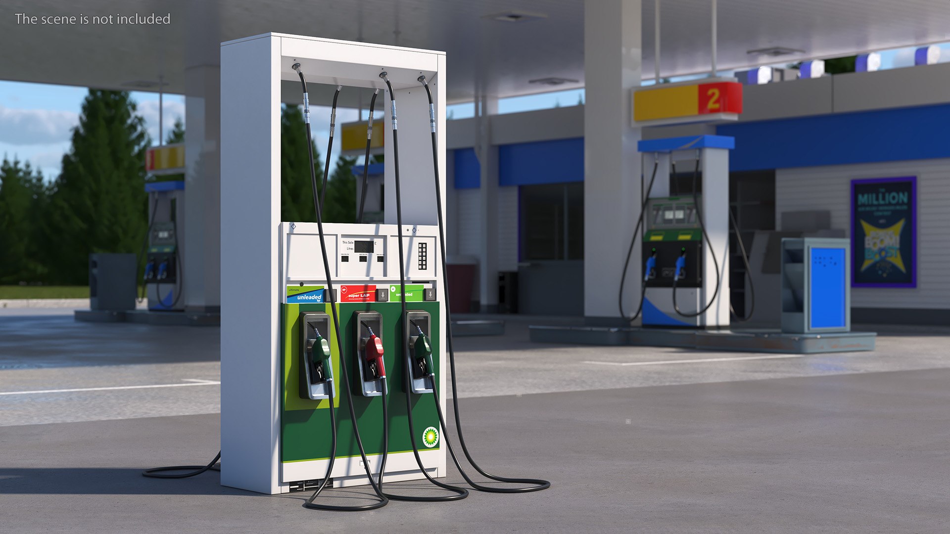 Gas Pump BP Model - TurboSquid 2277621