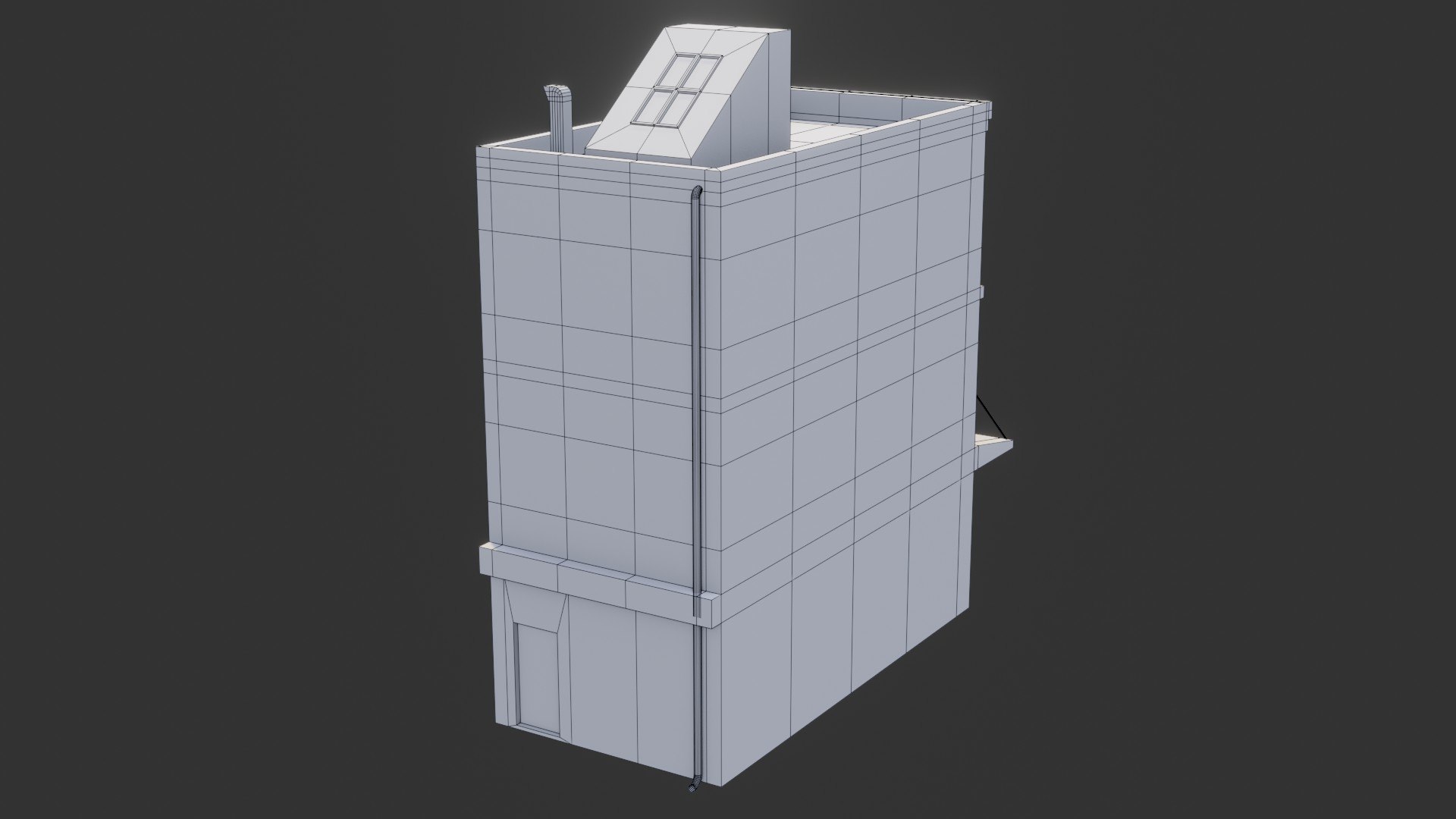 3D Commercial Building - Low Poly - Game Ready - PBR - TurboSquid 2102611