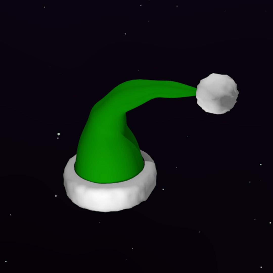 elf hat 3d model