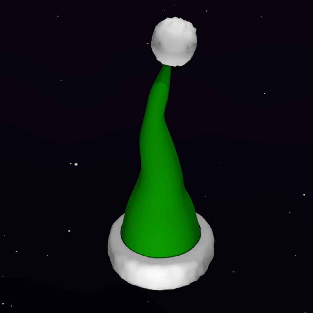 elf hat 3d model