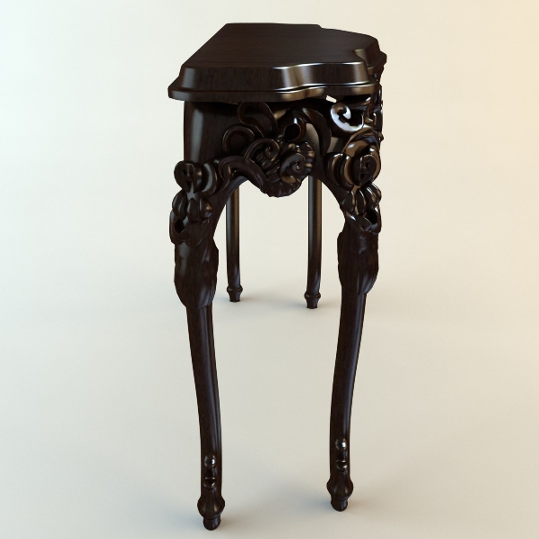 3d Table Console Classical Model