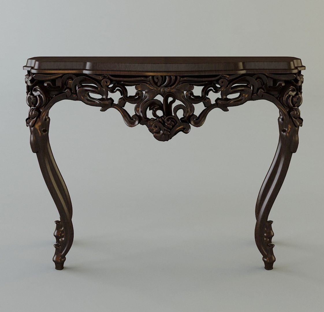 3d Table Console Classical Model