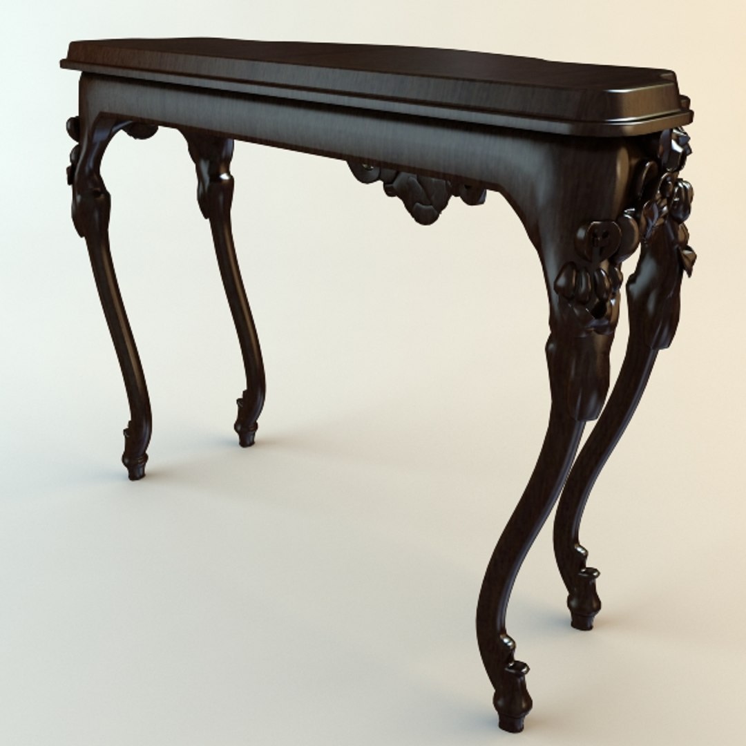3d Table Console Classical Model
