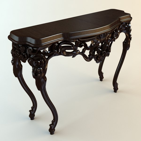 3d table console classical model