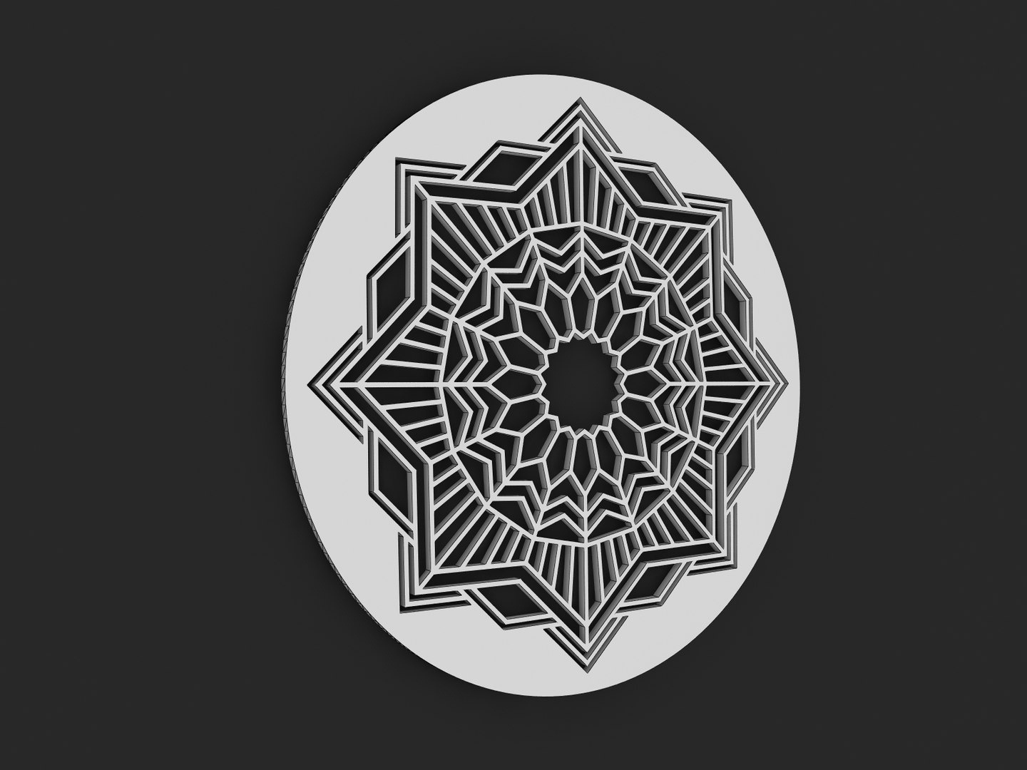 Mandala Cnc Model - TurboSquid 1583516