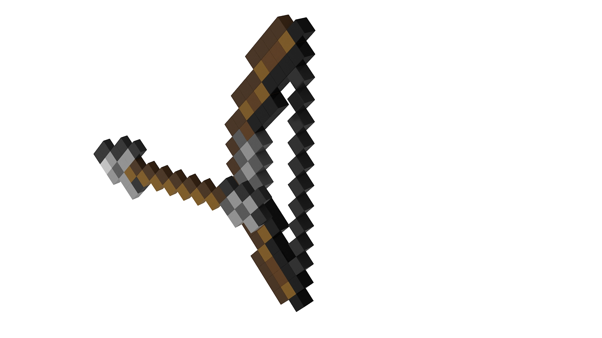 Minecraft Bow And Arrow 3D Model - TurboSquid 2292452
